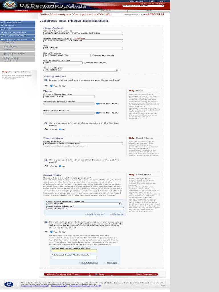 Venezuela Visa Application Contact Info | PDF | Popular Culture & Media ...
