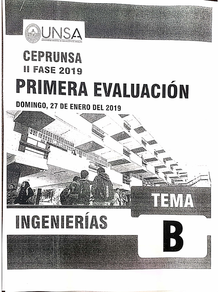 2019 F2 CEPRUNSA 1er Ex Ingenierias | PDF