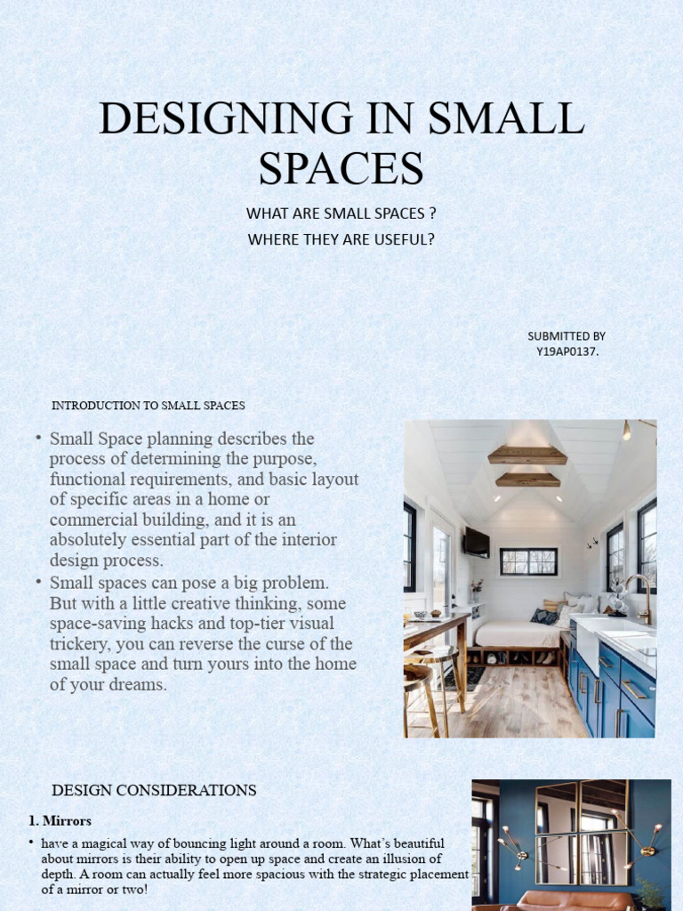 Designing in Small Spaces | PDF | Manufactured Goods