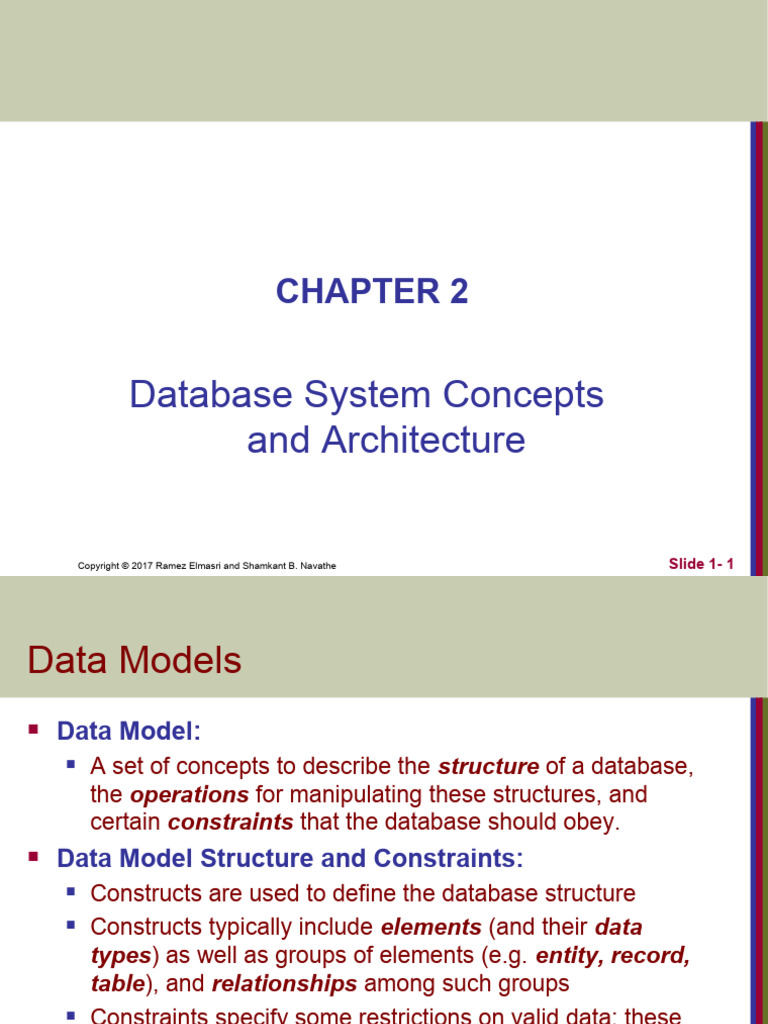 Chapter 02 | PDF | Databases | Data Model