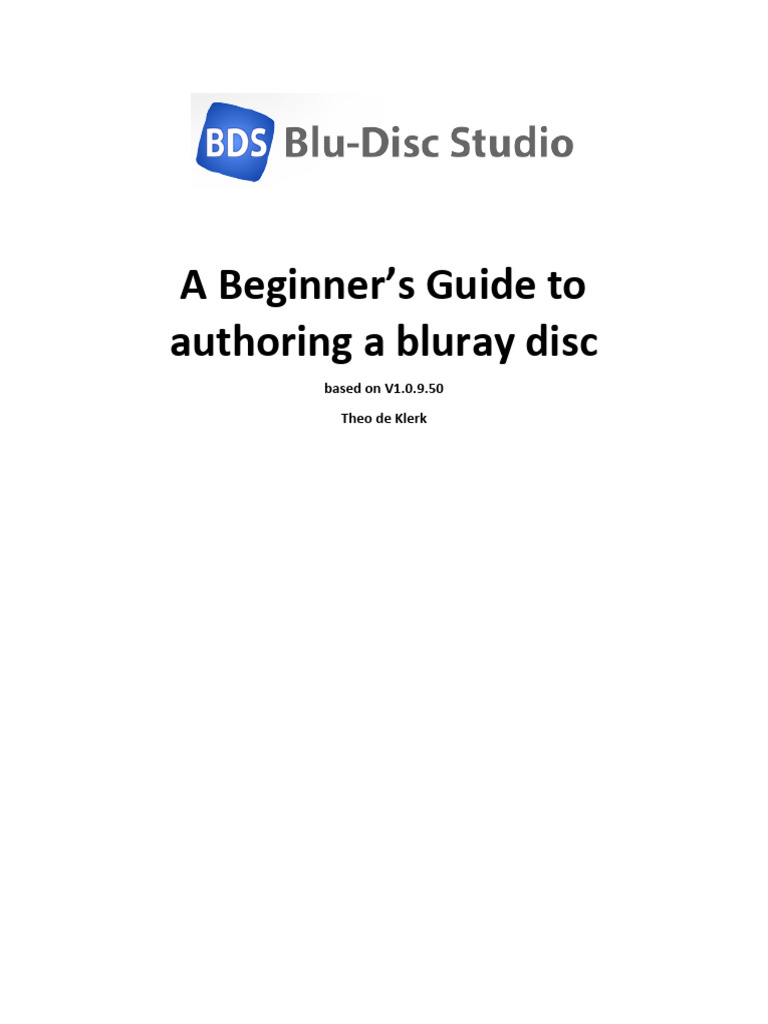 Blu-Disc Beginner Guide Lite | PDF | Blu Ray | Window (Computing)