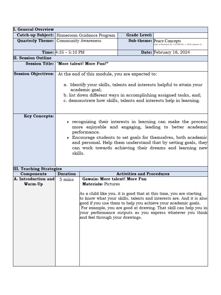 HGP Q3 WEEK2 Teaching Guide | PDF | Cognitive Science | Behavior Modification