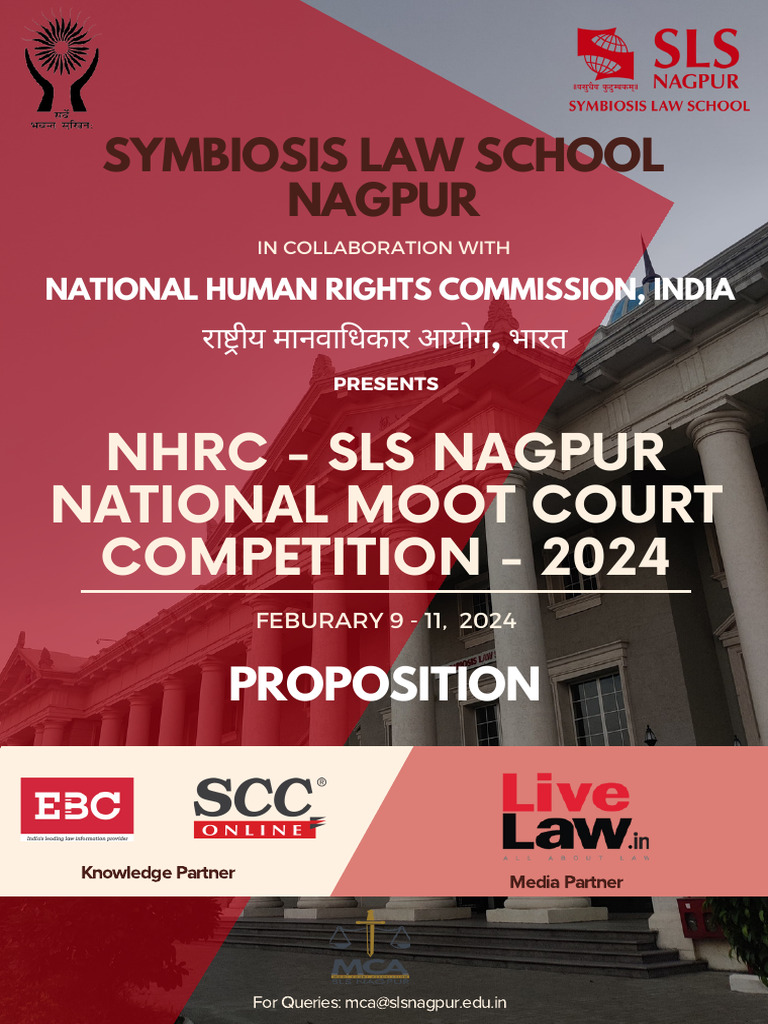 Proposition - NHRC SLS NMCC 2024 | PDF | Prison | Justice