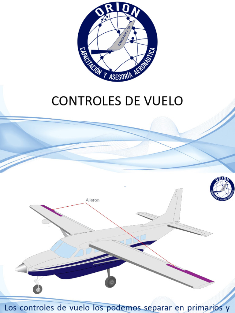 Controles de vuelo | PDF | Alerón | Diseño de vehículos