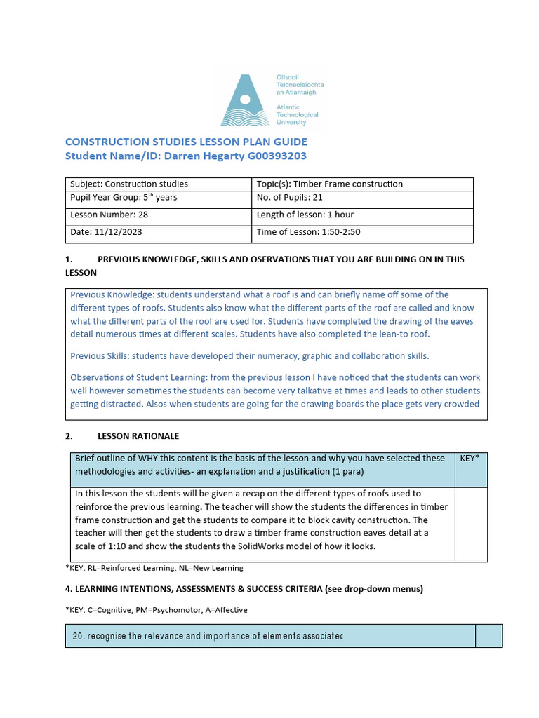 Lesson Plan 28 Cs | PDF | Learning | Teachers