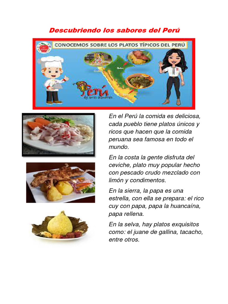Sabores Auténticos de la Comida Peruana | PDF