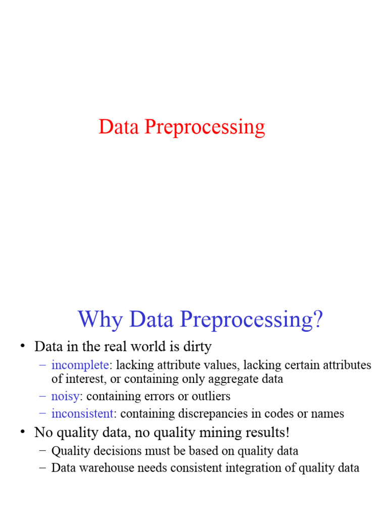 Preprocessing | PDF | Data | Outlier