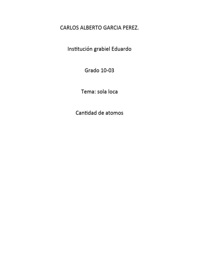 Carlos Alberto Garcia Perez | PDF