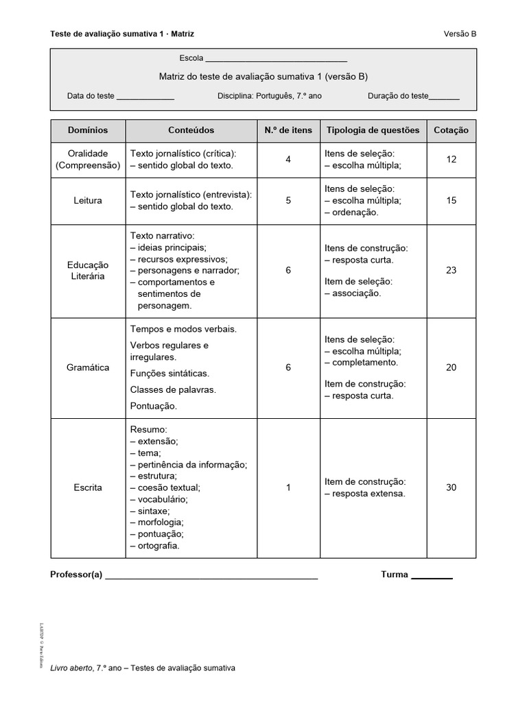 Lab7 Teste Avaliacao 1b Marta Pdf Poesia Livros