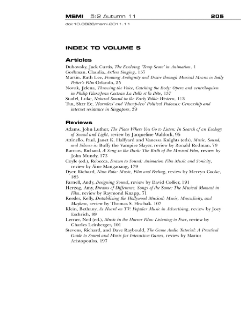 Drawn To Sound Animation Film Music An Sonicity | PDF