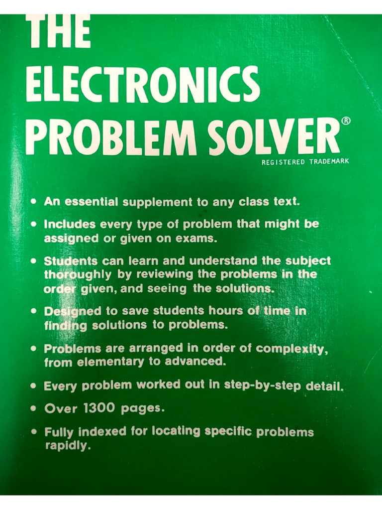 The Electronics Problem Solver Rea | PDF