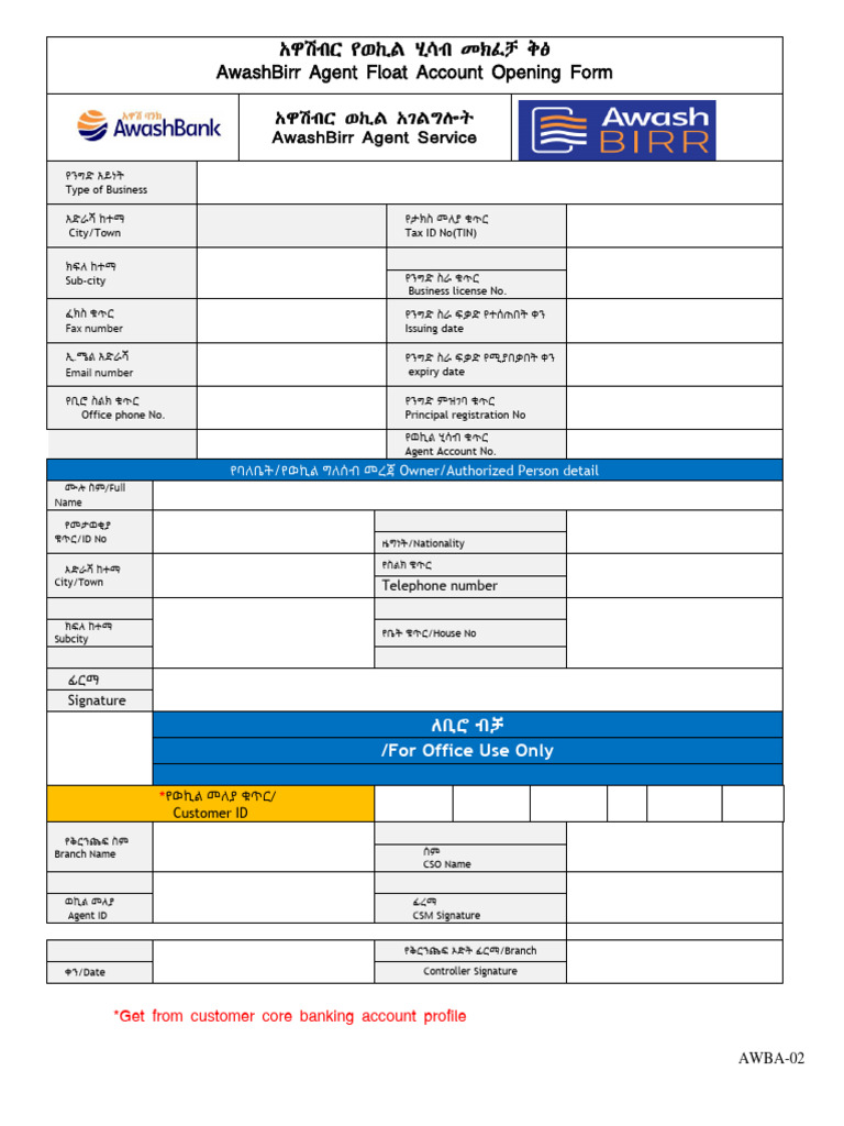 Agent - Float Acct Opening - Final | PDF
