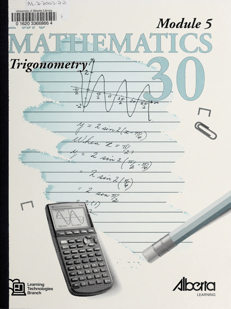 Pure Mathematics 305 Al Be | PDF | Trigonometry | Trigonometric Functions