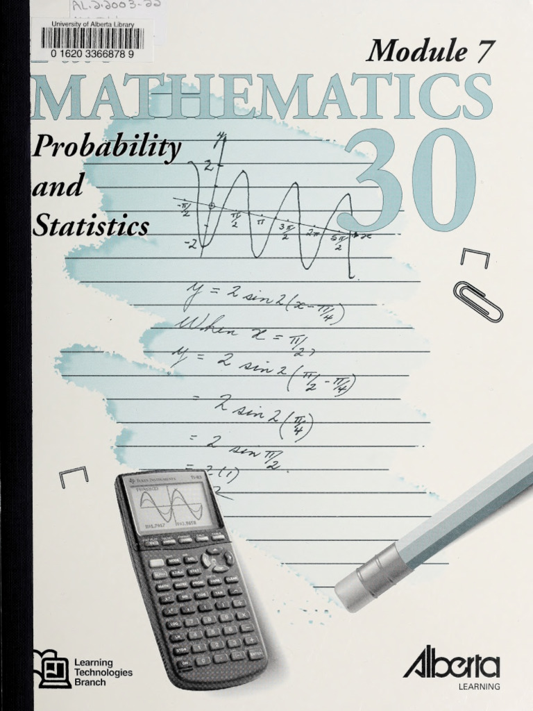 Pure Mathematics 307 Al Be | PDF | Mathematics | Statistics