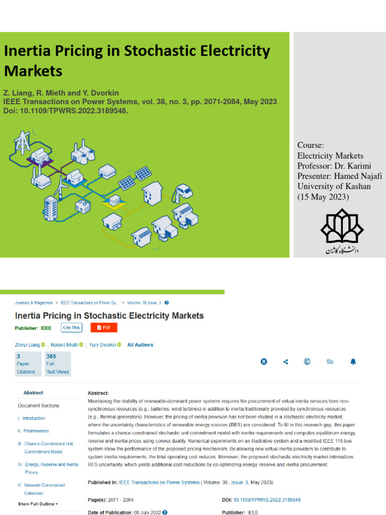 Inertia_pricing_in_stochastic_electricity_market_presentation | PDF ... Inertia_pricing_in_stochastic_electricity_market_presentation | PDF ...