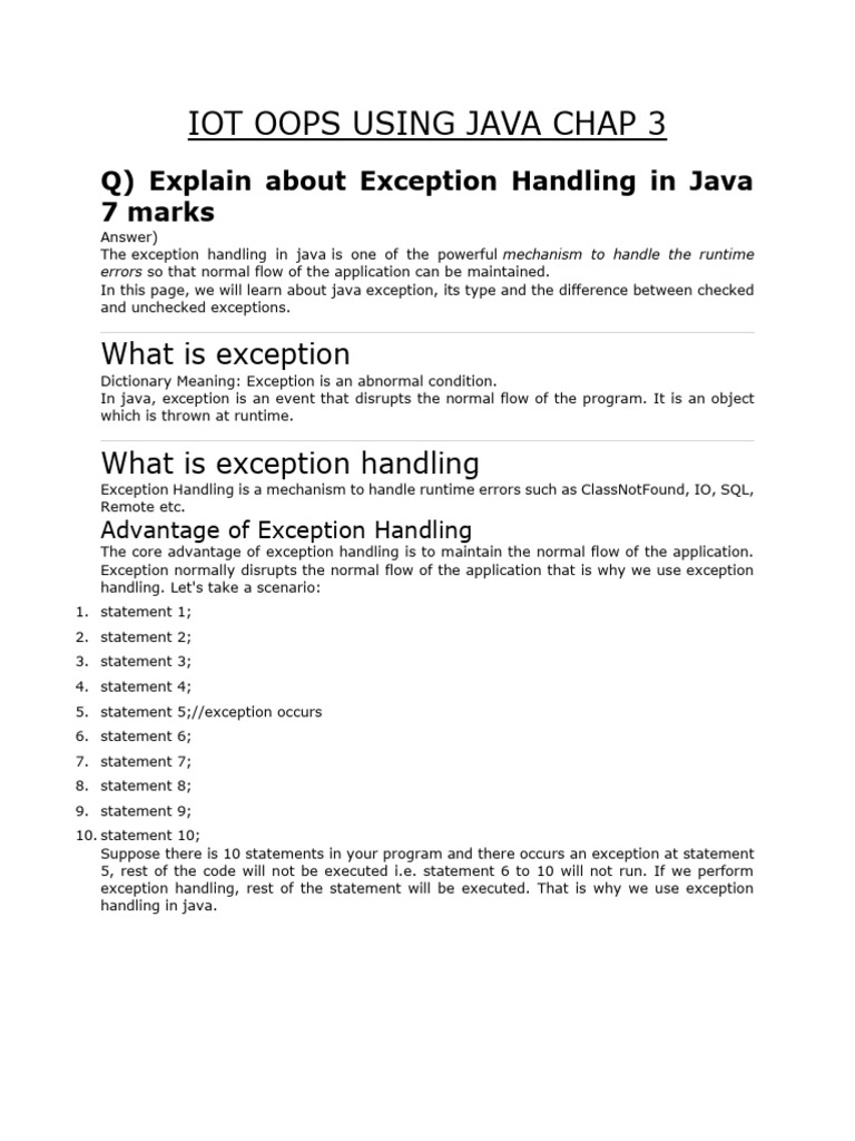 Iot Oops Chap 3 | PDF | Java (Programming Language) | Software Iot Oops Chap 3 | PDF | Java (Programming Language) | Software