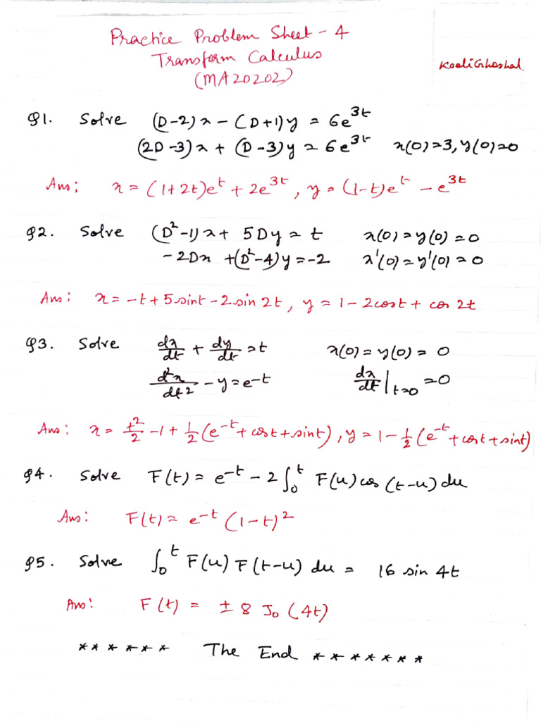 TC-Practice Problem Sheet-4 | PDF