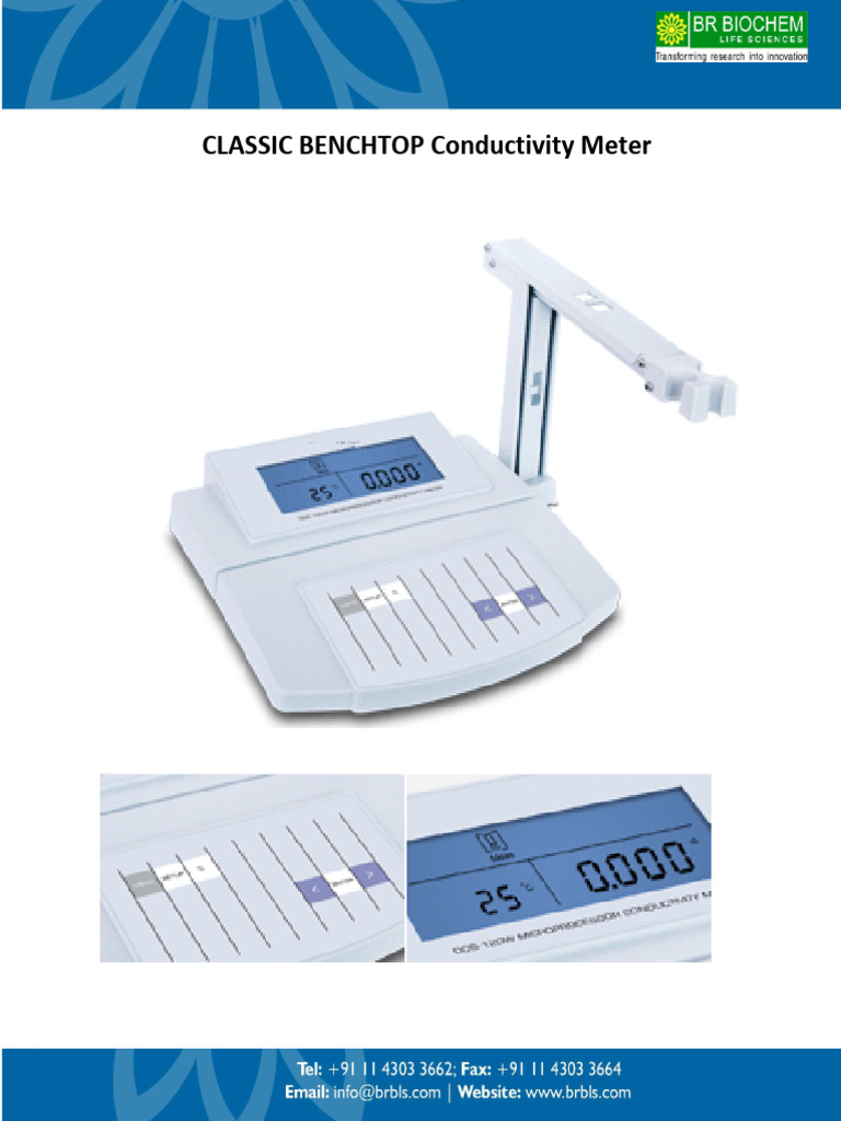 DDS-120W Conductivity Meter | Download Free PDF | Calibration | Metrology