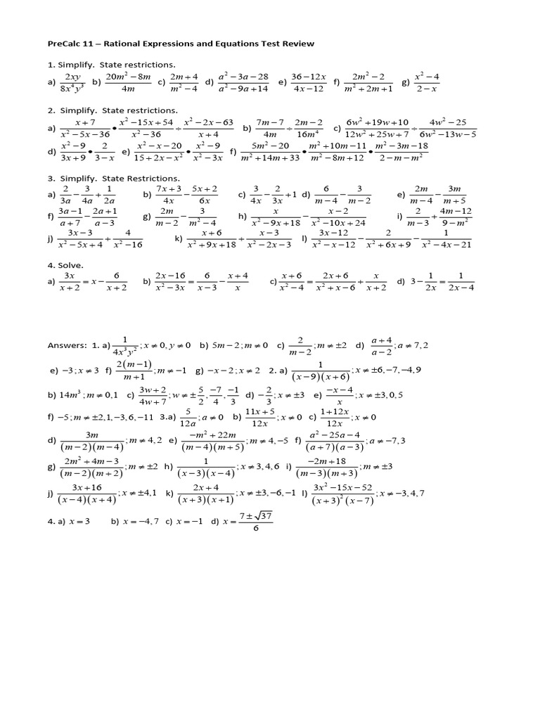 May 12 Rational Test Review | PDF