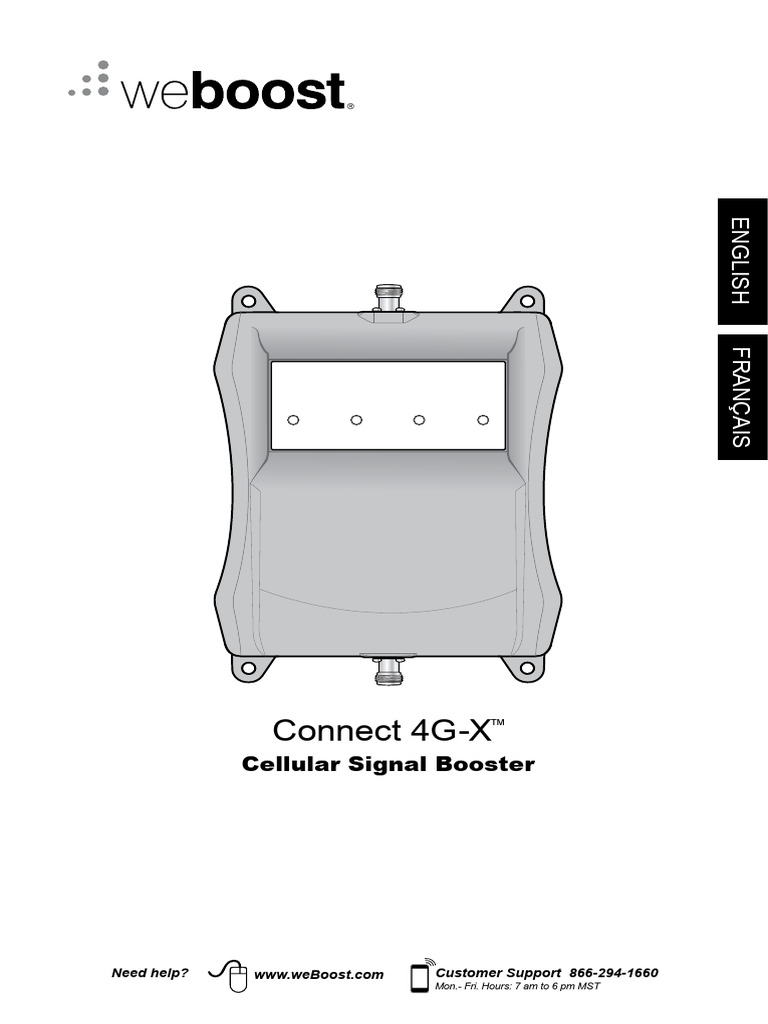 WeBoost 471104 Connect 4G X Installation Manual | PDF | Antenna (Radio ...