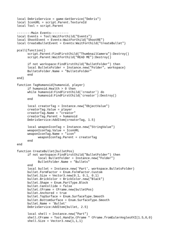 ShootServer LUA | PDF | Software | Computing