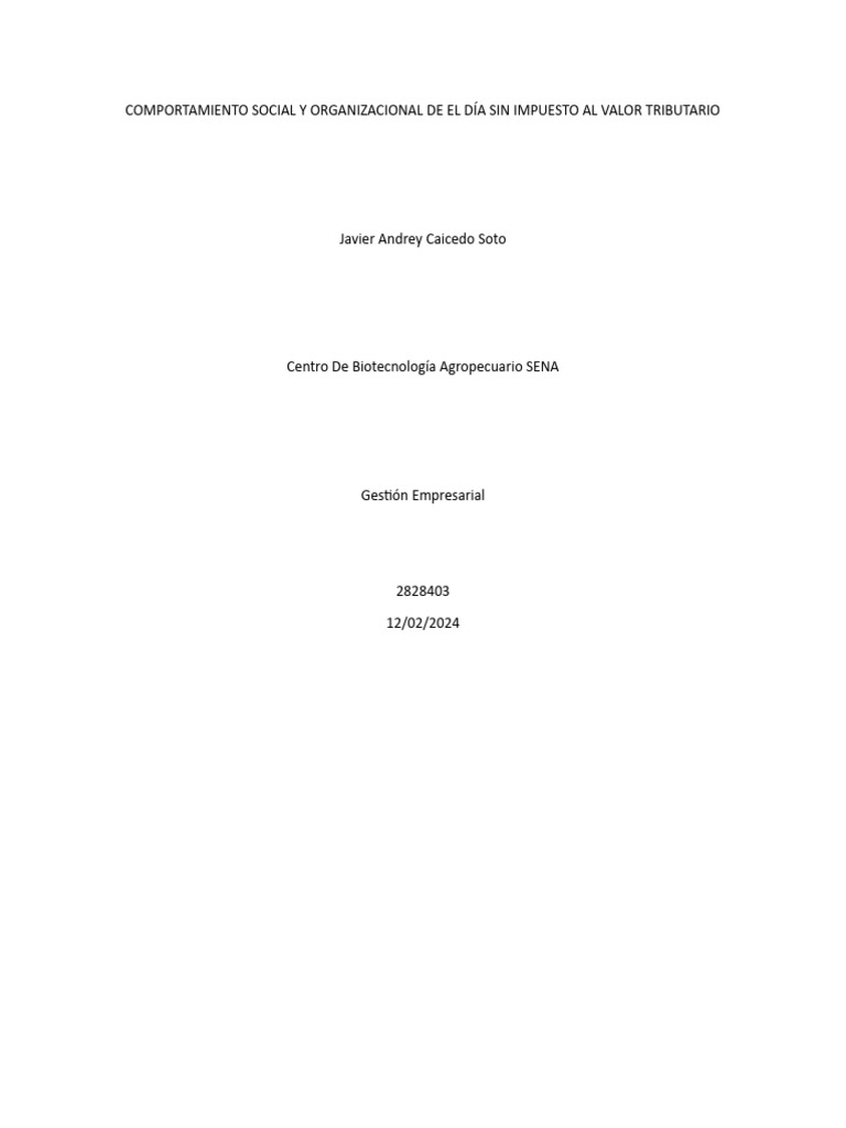 Javier Caicedo | PDF | Impuestos | Colombia