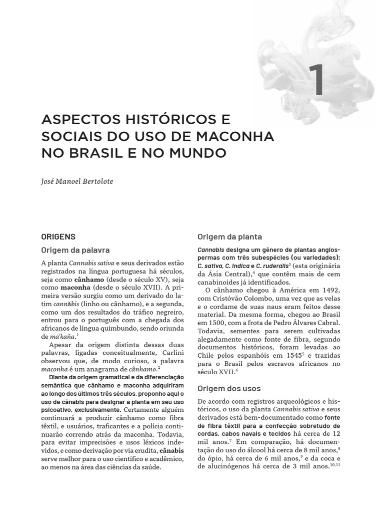 Origem da Liamba e Seus Usos | PDF | Cannabis (droga) | Drogas psicoativas