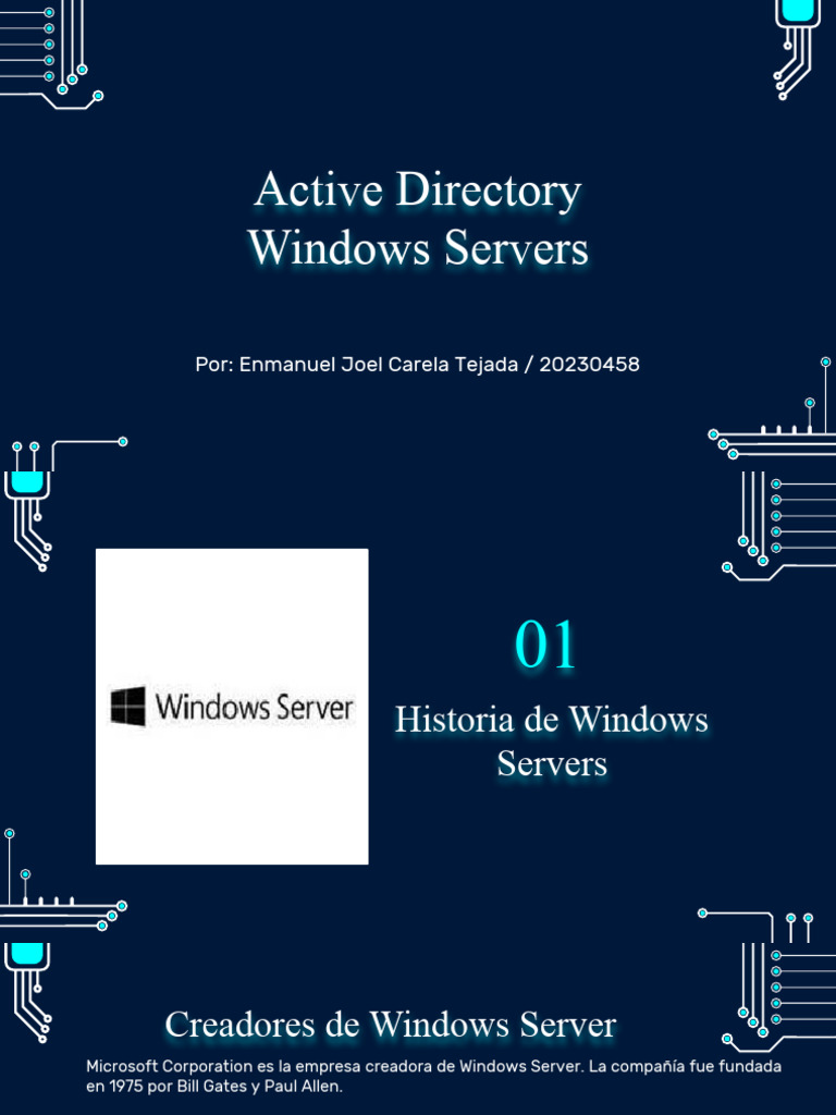 Historia y Funciones de Active Directory | PDF | Directorio Activo ...
