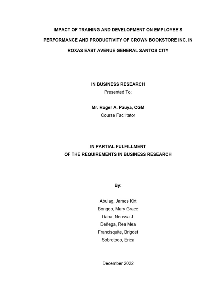 Thesis Chapter 1 5 Edited By Ms Gea1 Download Free Pdf Employment