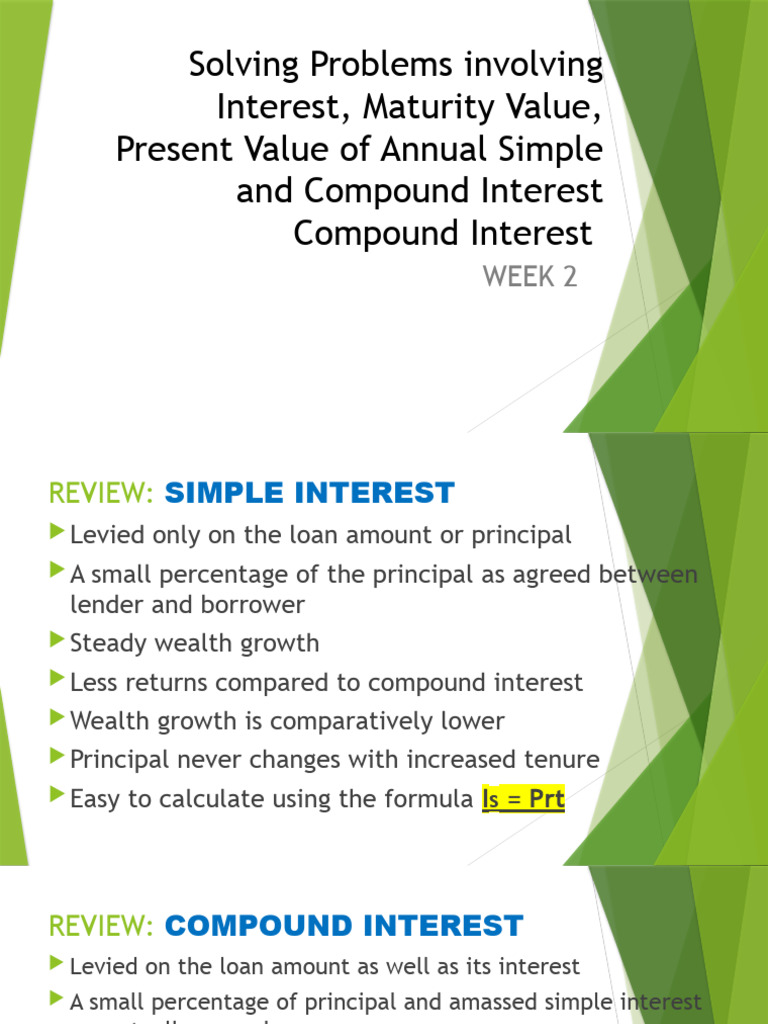 Module 2 | PDF | Interest | Compound Interest