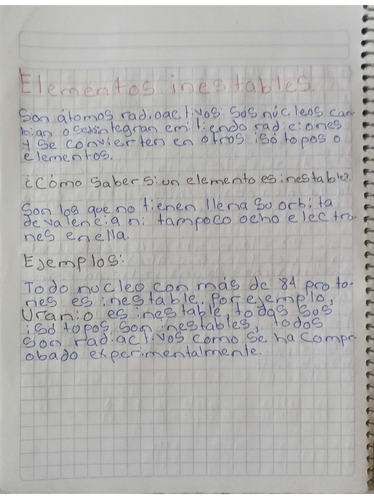 Elementos Inestables | PDF