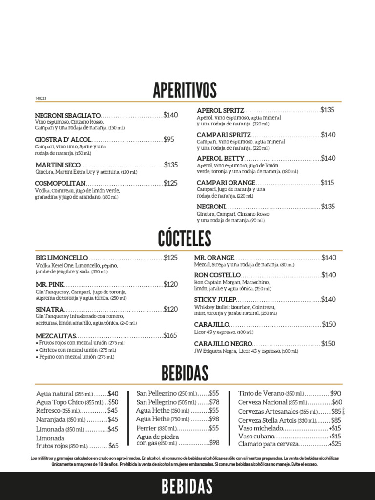 Menu Macelleria Espanol | Descargar gratis PDF | Pizza | Vinagreta