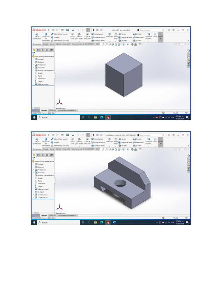 Piezas de Solidwork | PDF
