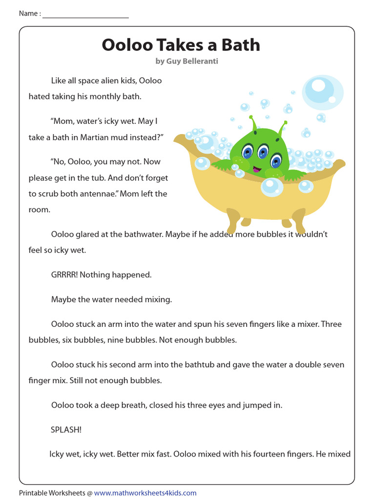 Ooloo Takes Bath | PDF