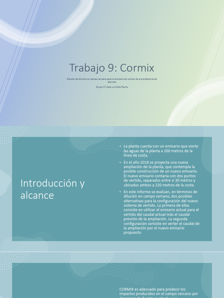 Cormix Jose Soto | PDF | Agua | Generación eléctrica