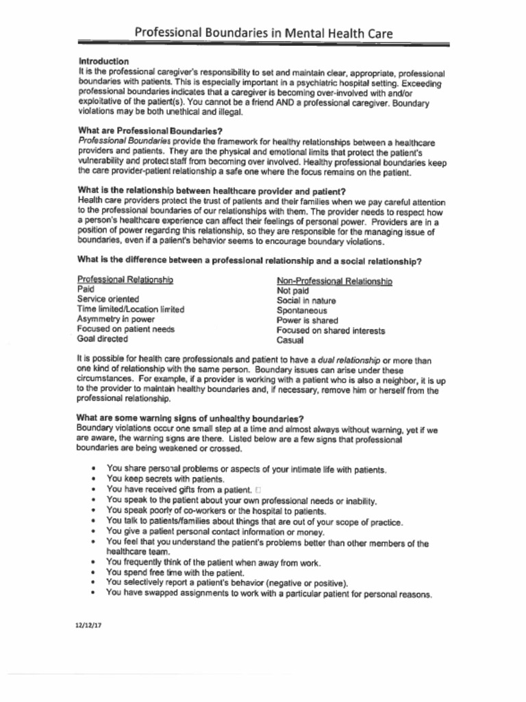 2017 Professional Boundaries | PDF
