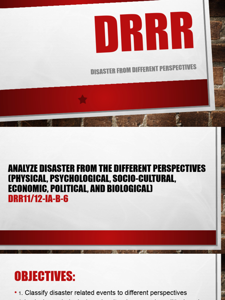 Analyzing Disaster Perspectives and Vulnerability | PDF | Hazards ...