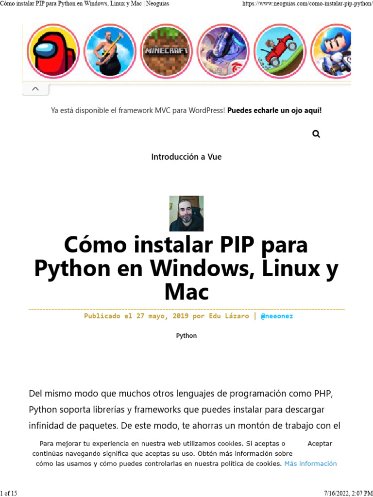 Instalar Python | PDF | Distribución de Linux | Mac OS
