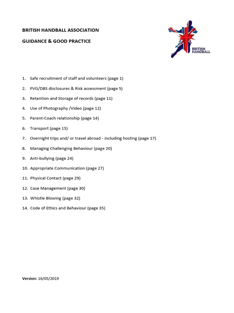 BHA Safeguarding Guidance Update May 2019 | PDF BHA Safeguarding Guidance Update May 2019 | PDF