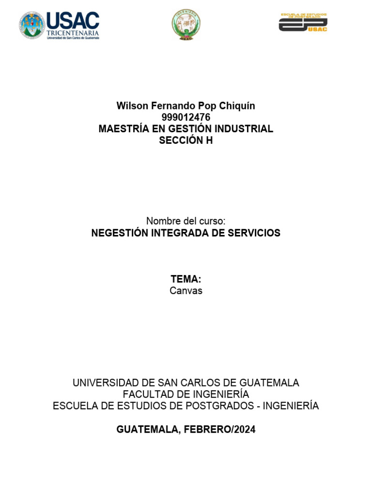 canvas | PDF | Marketing | Negocios económicos