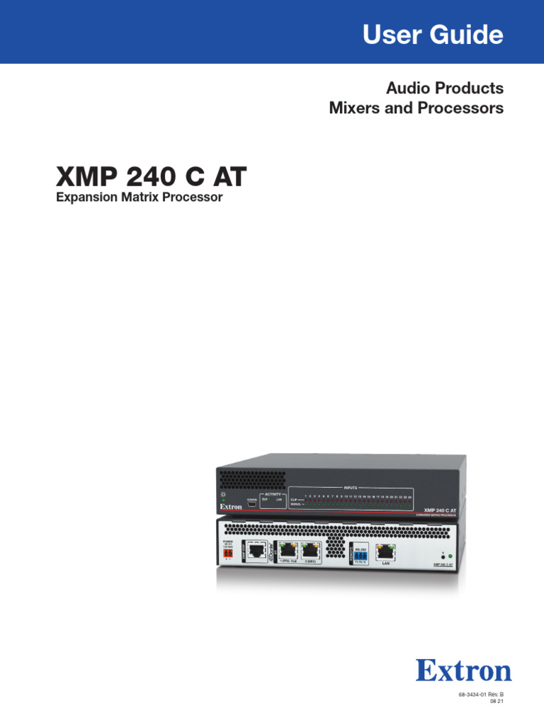 Extron Xmp240 C at Manual | PDF | Electromagnetic Interference | Power ...