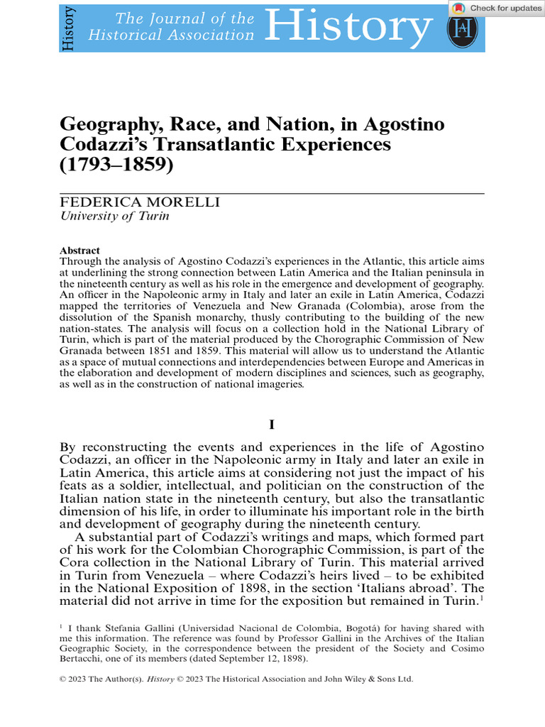 Geography Race and Nation in Agostino Co | PDF | Colombia | Latin America