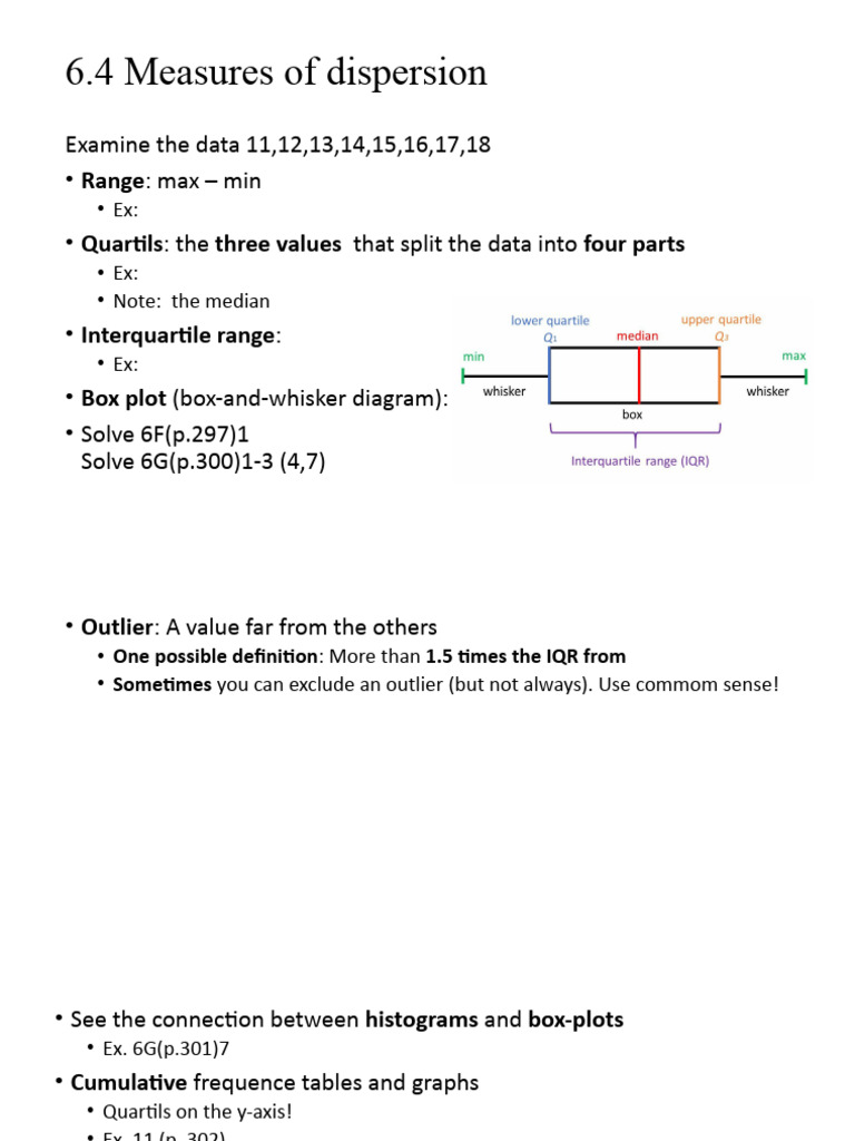 22 Dispersion | PDF | Teaching Methods & Materials | Science & Mathematics