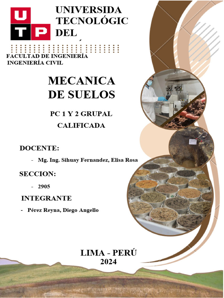 PC1 y PC2 GRUPAL - DIEGO PEREZ REYNA U21214774 | PDF | Suelo | Meteorización
