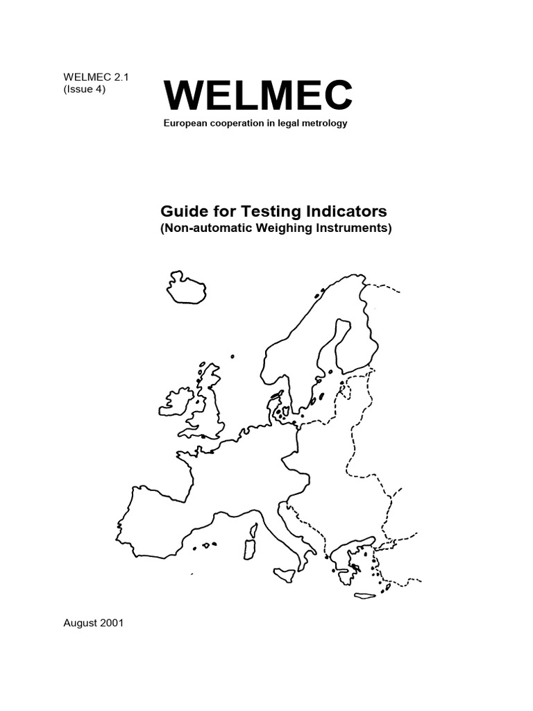WELMEC Guide for Testing Indicators | PDF | Amplifier | Power Supply