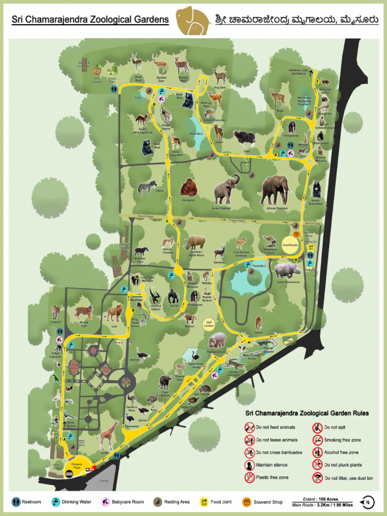 Zoo Map 2022 | PDF