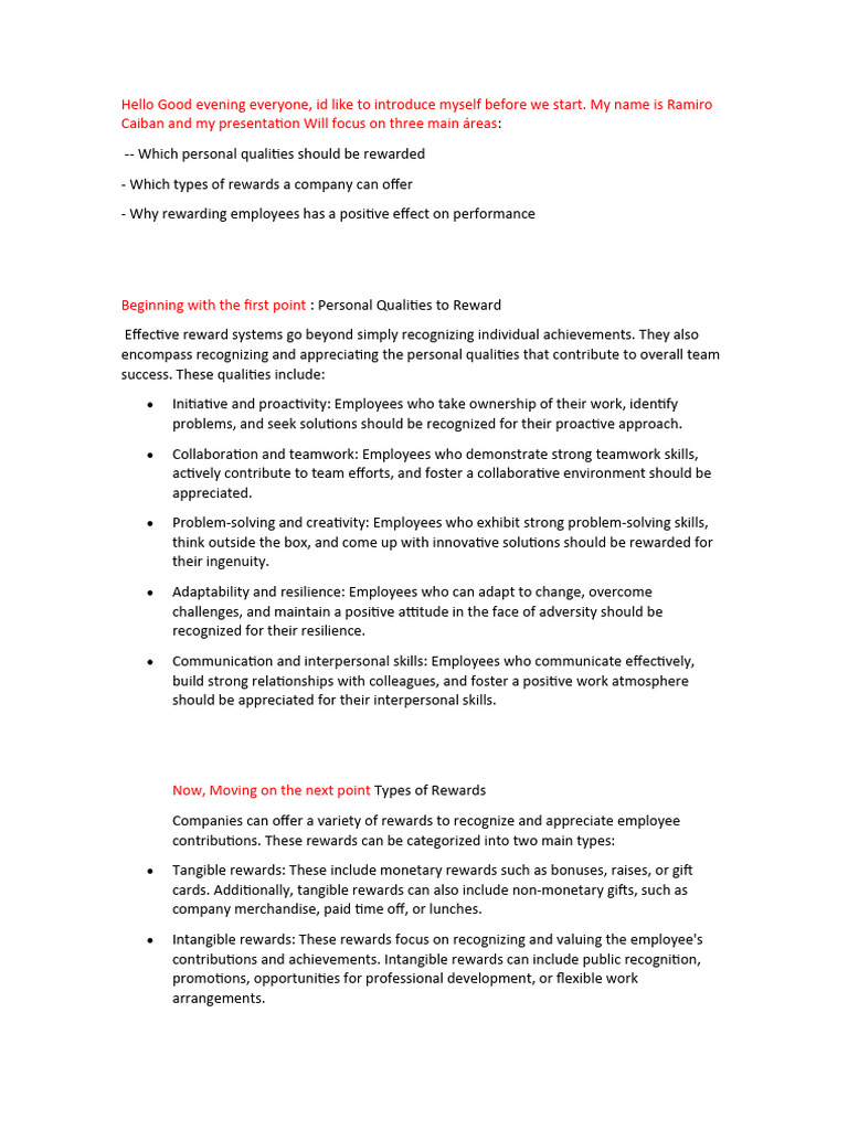 Presentacion Rewarding Good Work | PDF | Organizational Culture ...