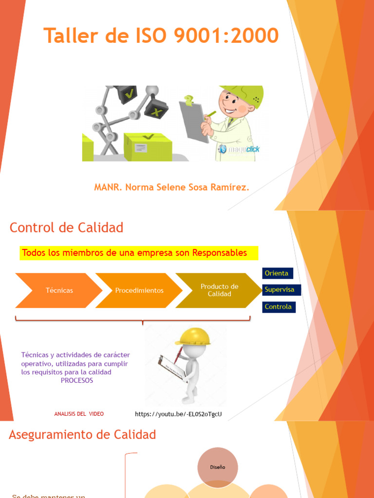 Taller de Calidad Iso 9001-2000 | PDF | Calidad (comercial) | Auditoría