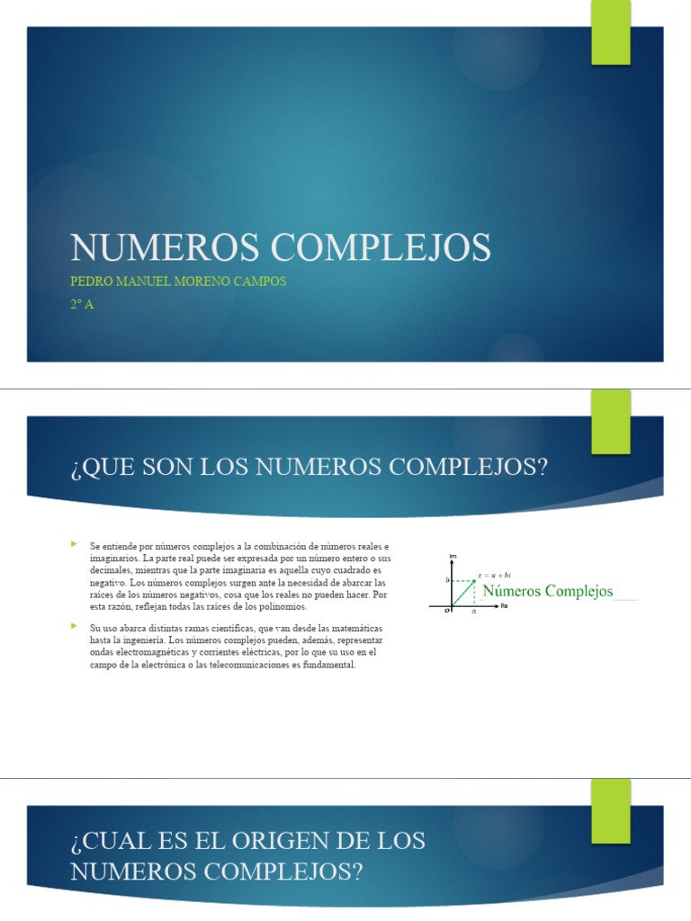 NUMEROS COMPLEJOS | PDF | Número complejo | Números