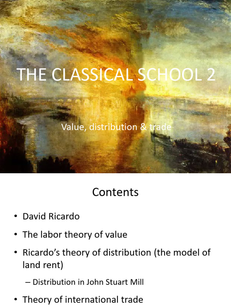 Classical School 2. Value, Distribution Trade | PDF | Value (Economics ... Classical School 2. Value, Distribution Trade | PDF | Value (Economics ...